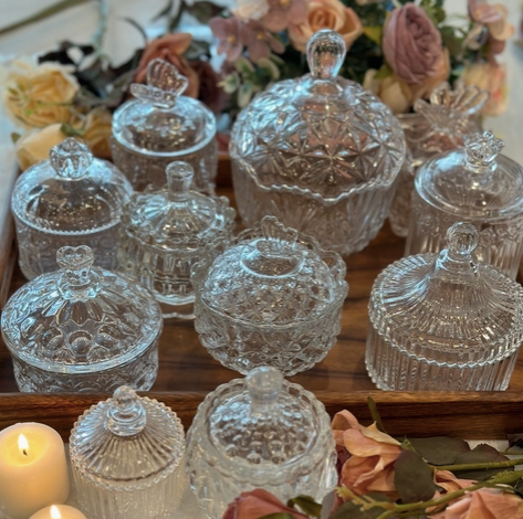 Crystal Glass Storage Jar | Scout & Tag