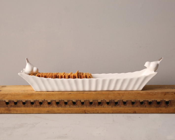 Ceramic Cracker Dish with 2 Birds | Scout & Tag